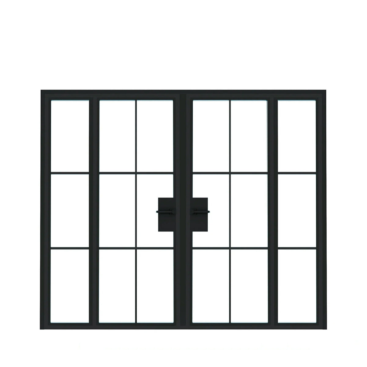 Interior Steel Glass Double Door – Sidelites | Classic Grid